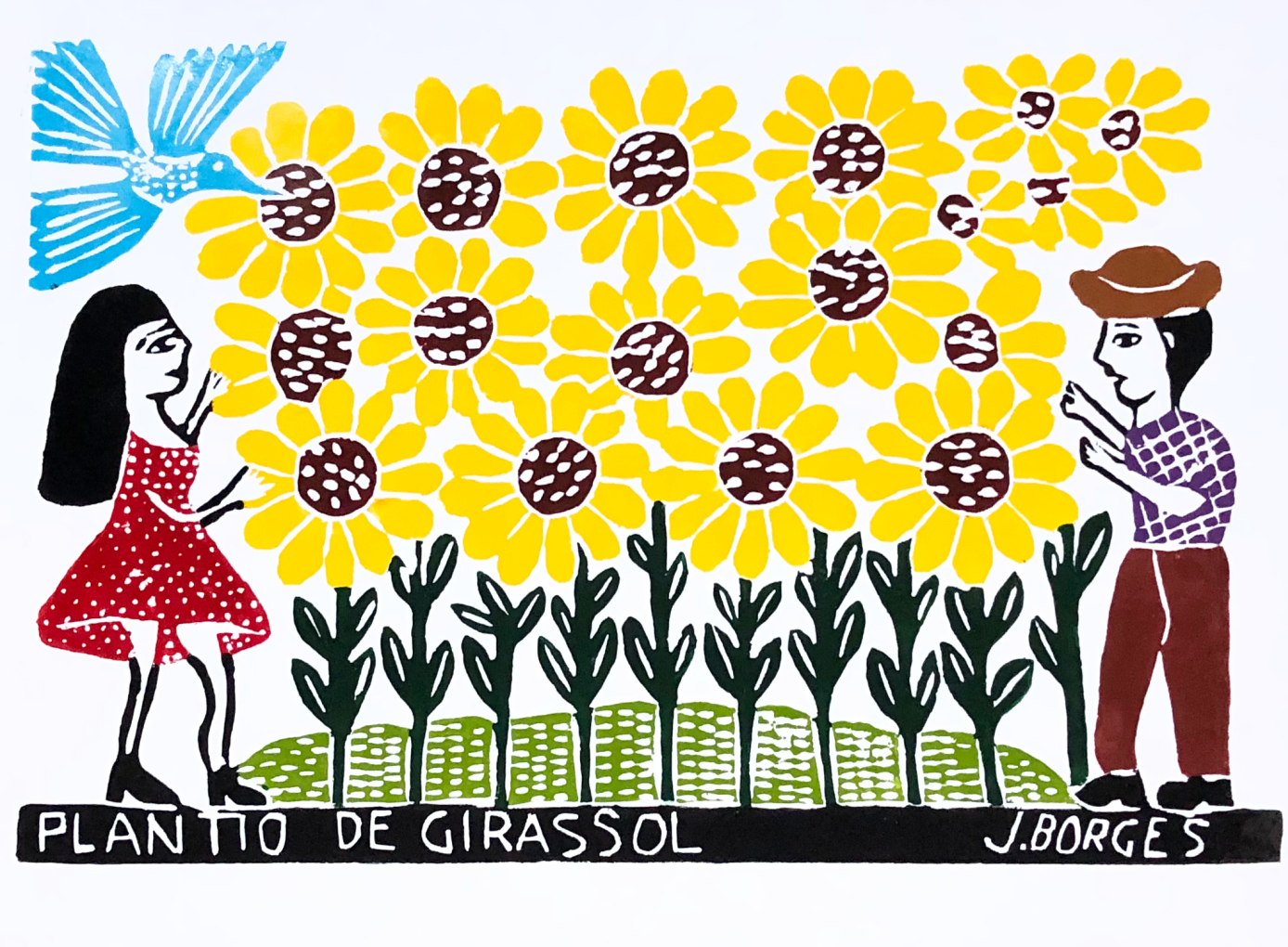PLANTIO DE GIRASSOL J.BORGES 48X66 – Memorial J Borges PLANTIO DE GIRASSOL J.BORGES 48X66 – Memorial J Borges